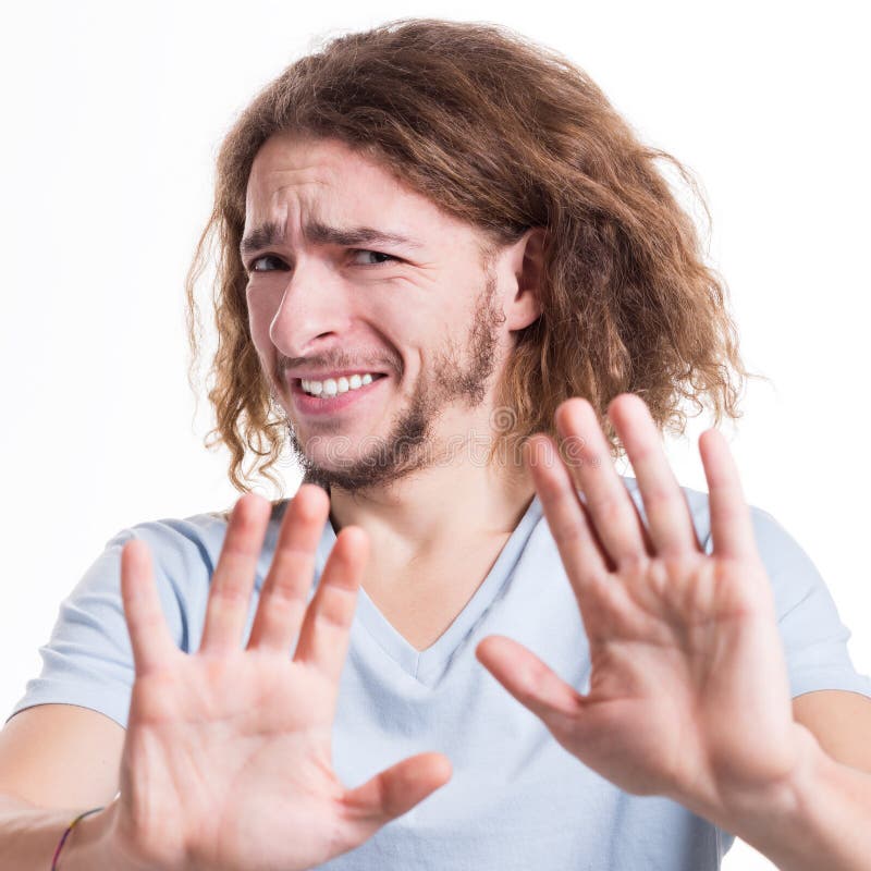 Negative Human Emotion, Man Expressing Disgust Stock Image - Image of ...