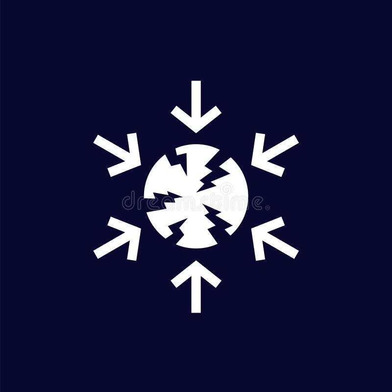 Negative Impact or Damage Icon, Vector Stock Vector - Illustration of ...