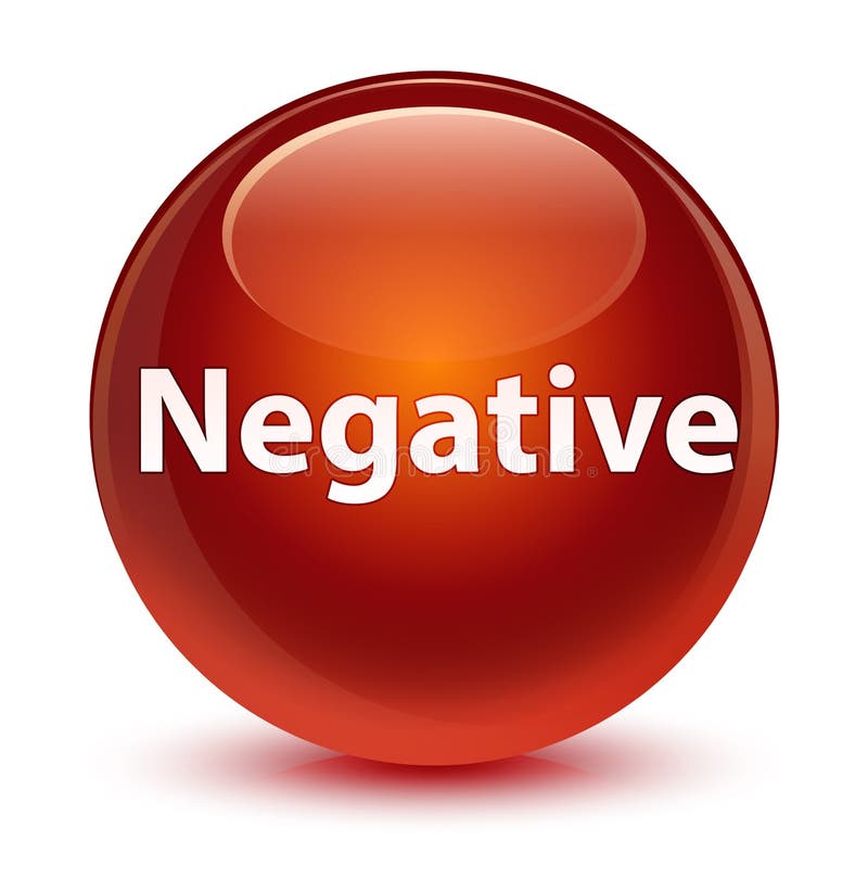 Negative Glassy Brown Round Button Stock Illustration - Illustration of ...