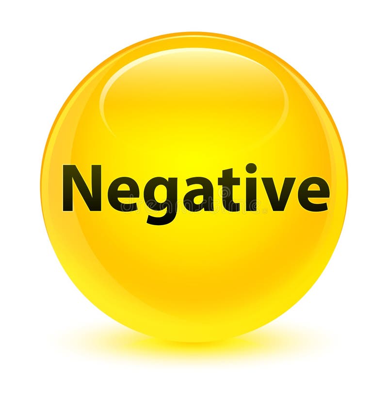 Negative Glassy Yellow Round Button Stock Illustration - Illustration ...