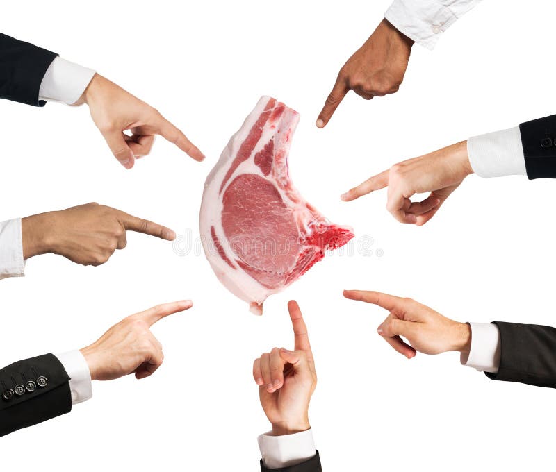 Negative judgment for Meat stock image. Image of dieting - 81676829