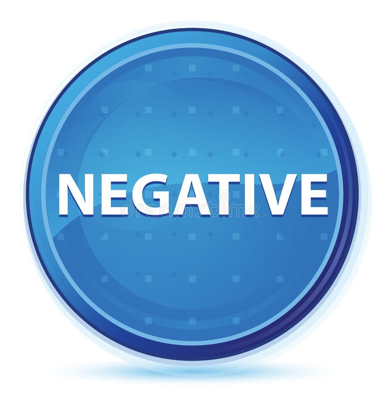 Negative Midnight Blue Prime Round Button Stock Vector - Illustration ...