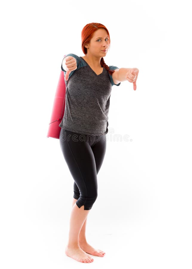 Negative Model Showing Thumbs Down Stock Photo - Image of beautiful ...