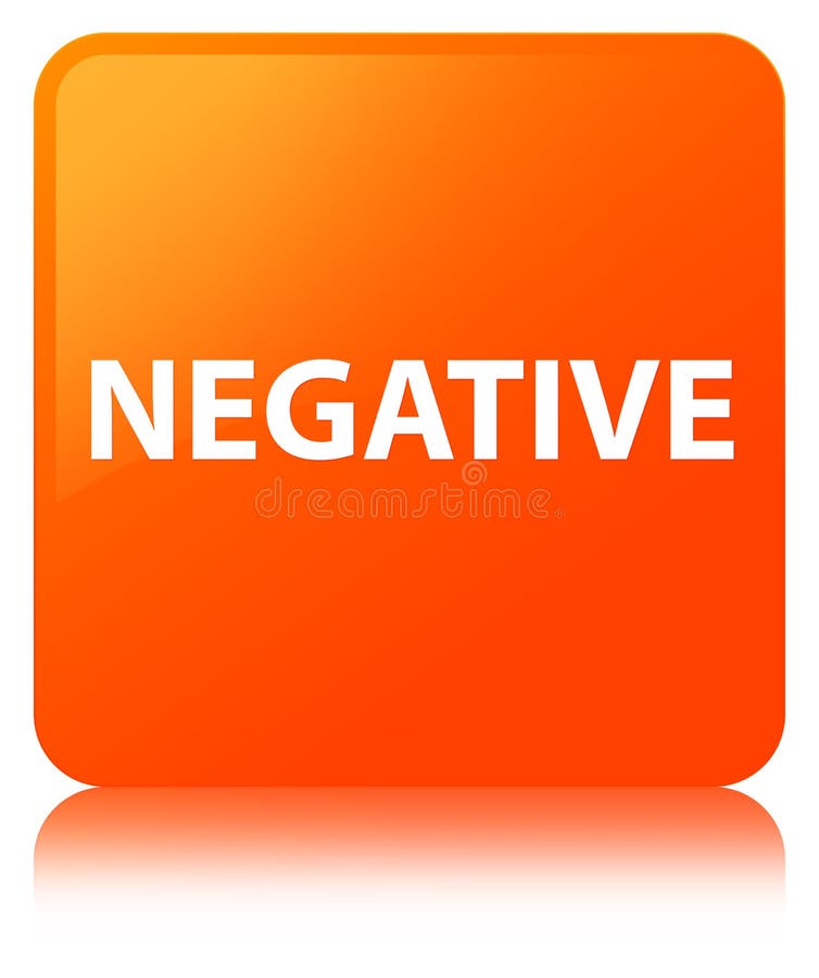 Negative Orange Square Button Stock Illustration - Illustration of ...