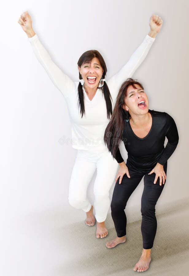 Negative and Positive Body Language Stock Image - Image of emotion ...