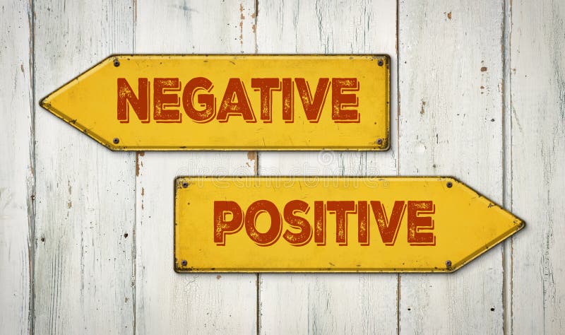Negative or Positive stock image. Image of business, good - 75901737