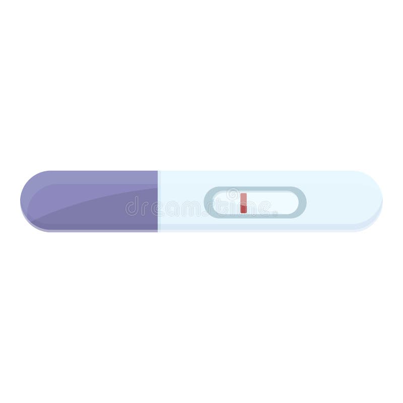 Negative Pregnant Test Icon Cartoon Vector Stick Kit Stock Vector