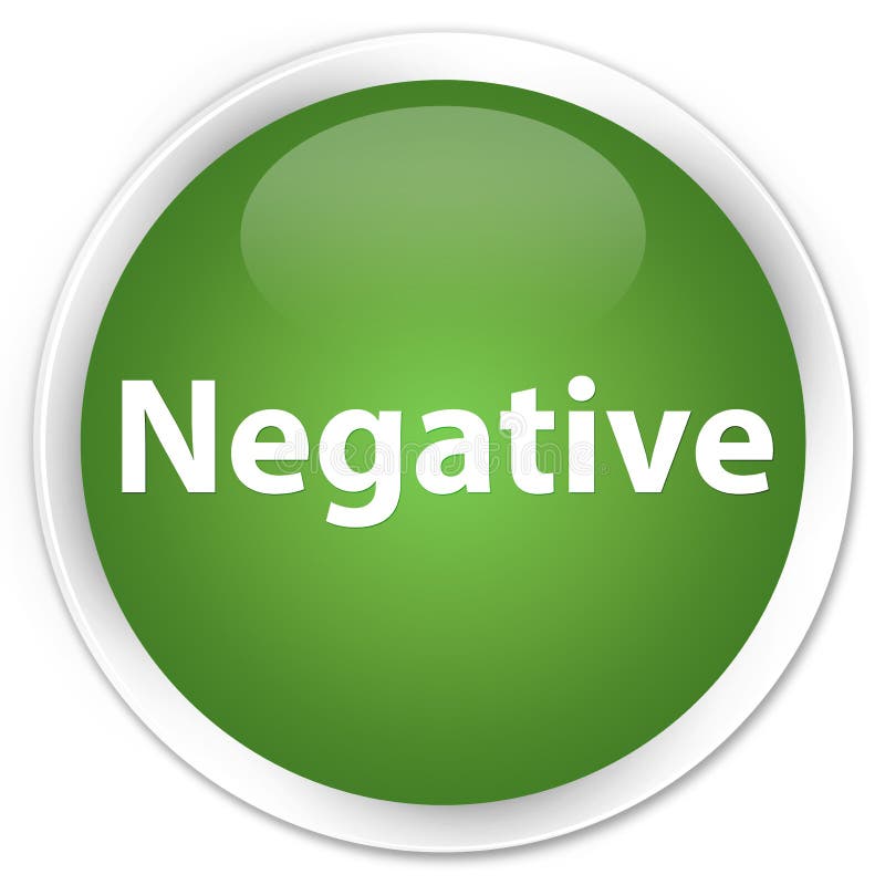 Negative Green Round Button Stock Illustration - Illustration of veto ...