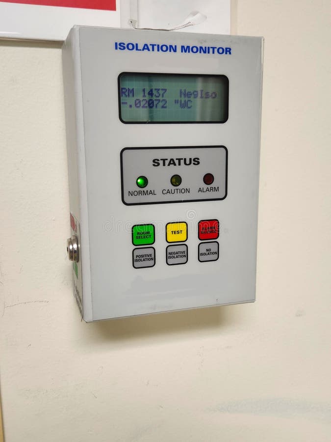 Isolation Negative Pressure Rooms in Hospital Stock Image - Image of ...