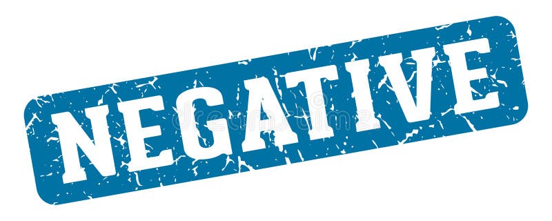 Negative Rectangular Sign. Negative Stamp Stock Vector - Illustration ...