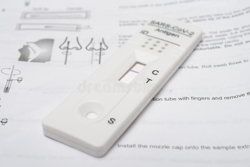 Negative Result on a Rapid Test for Coronavirus Editorial Stock Photo ...