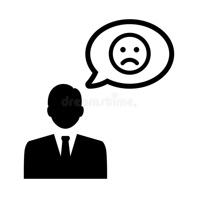 Negative Review Icon stock vector. Illustration of brand - 295793759