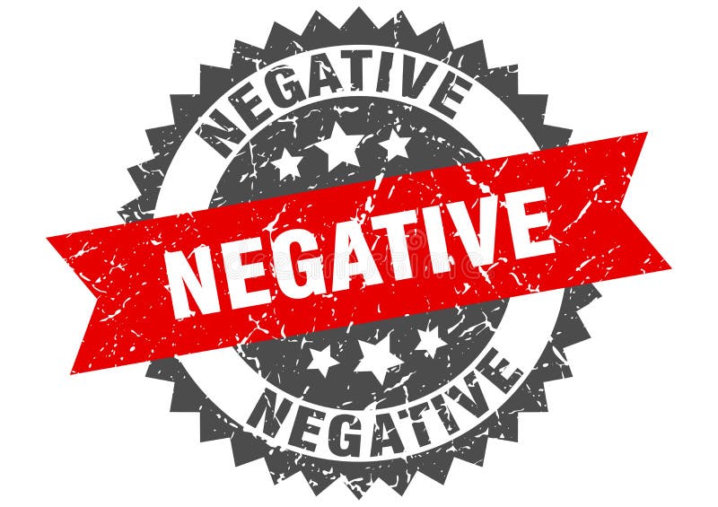 Negative Stamp. Negative Grunge Round Sign Stock Vector - Illustration ...