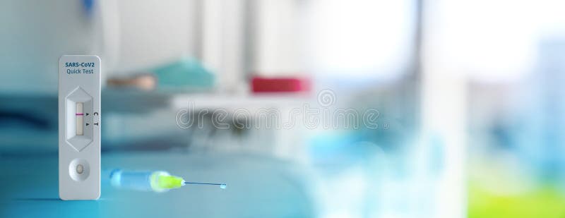 Negative SARS-nCoV2 Quick Test in Doctor Practice. Stock Photo - Image ...