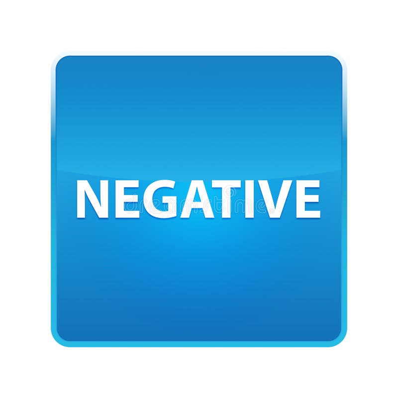 Negative Shiny Blue Square Button Stock Illustration - Illustration of ...