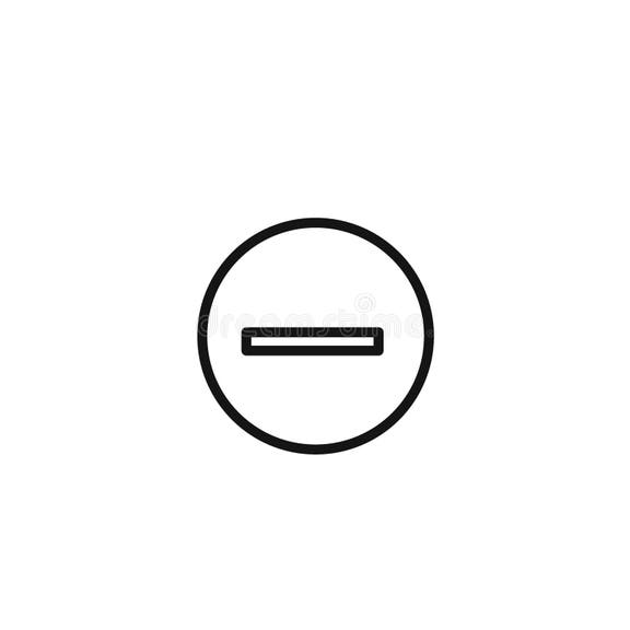 Negative Sign Icon Vector Set Collection for Web Stock Vector ...