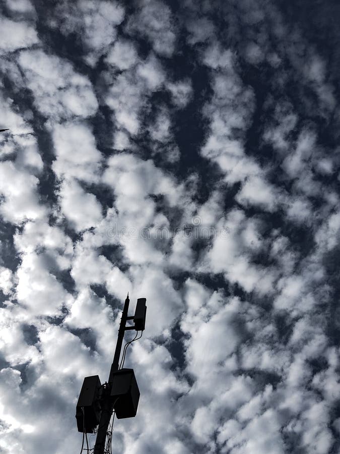 Negative Space with Base Transceiver Station Stock Photo - Image of ...