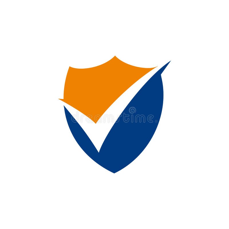 Negative Space Checkmark on Shield Logo for Security Logo Design Stock ...