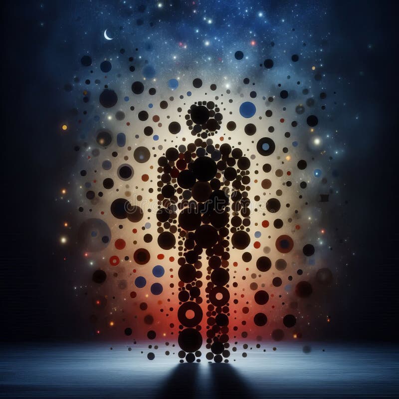 Negative Space Figure a Figure Formed by the Empty Space Surroun Stock ...