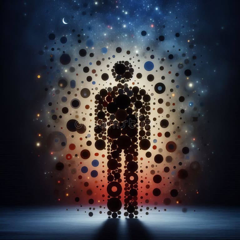 Negative Space Figure a Figure Formed by the Empty Space Surroun Stock ...