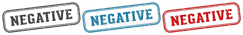 Negative Stamp. Negative Rectangular Stamp Set Isolated on White ...