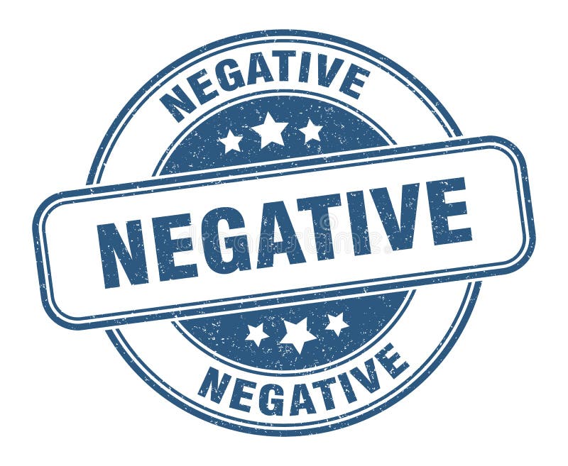 Negative Stamp. Negative Round Grunge Sign Stock Vector - Illustration ...