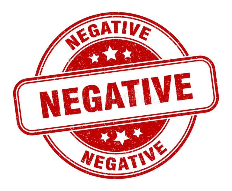 Negative Stamp. Negative Round Grunge Sign Stock Vector - Illustration ...