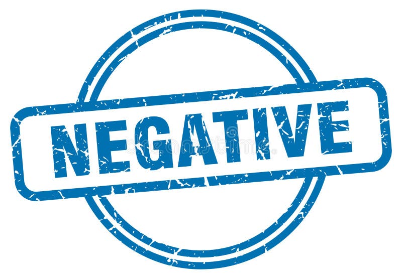 Negative Stamp. Negative Round Grunge Sign Stock Vector - Illustration ...