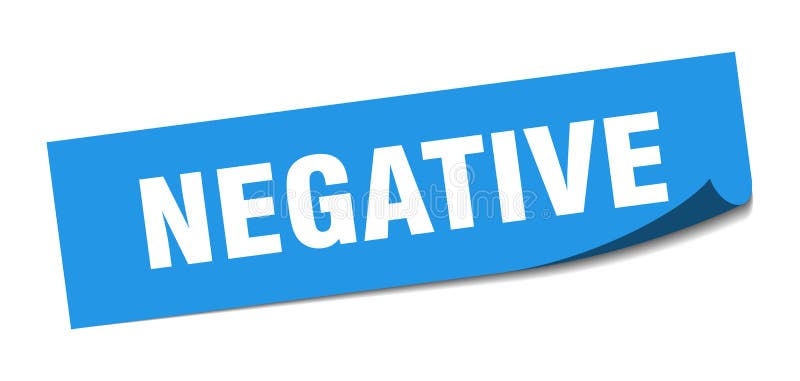 Negative Sticker. Negative Square Sign Stock Vector - Illustration of ...