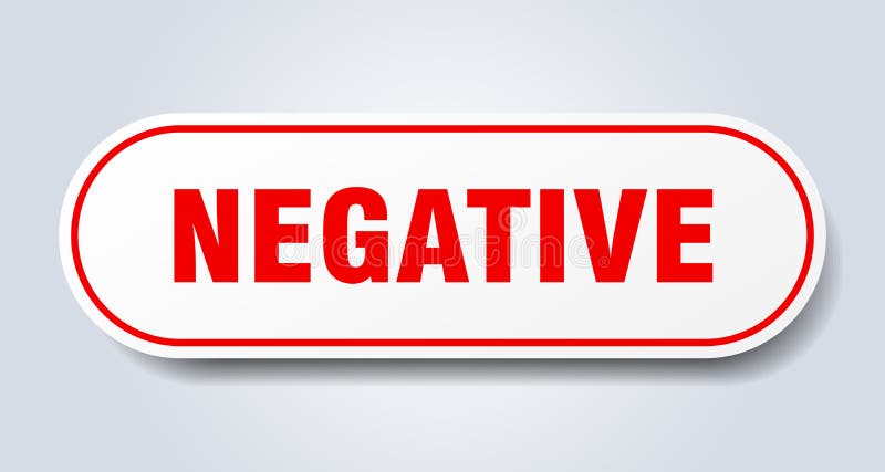 Negative Sticker. Negative Square Sign Stock Vector - Illustration of ...
