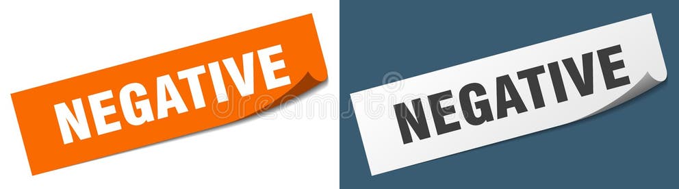 Negative Sticker. Negative Sign Set Stock Vector - Illustration of ...