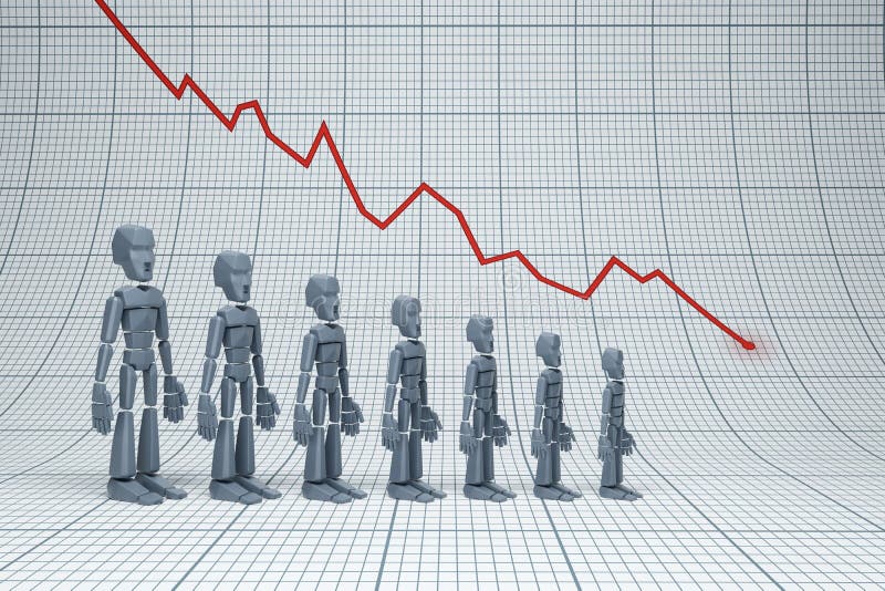 Negative Tendenz stock abbildung. Illustration von dynamicdehnung ...
