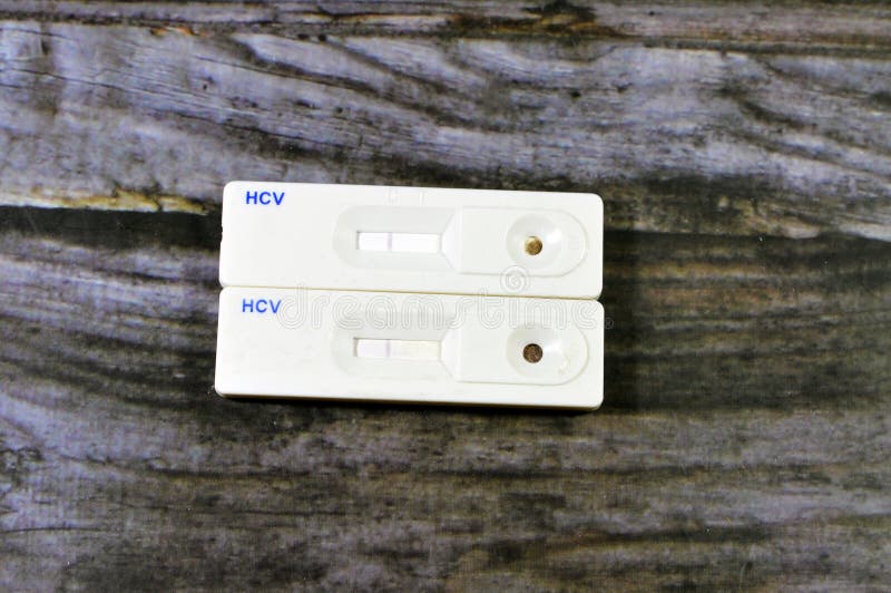 Negative Test Result of HCV Blood Sample Rapid Screening Test ...