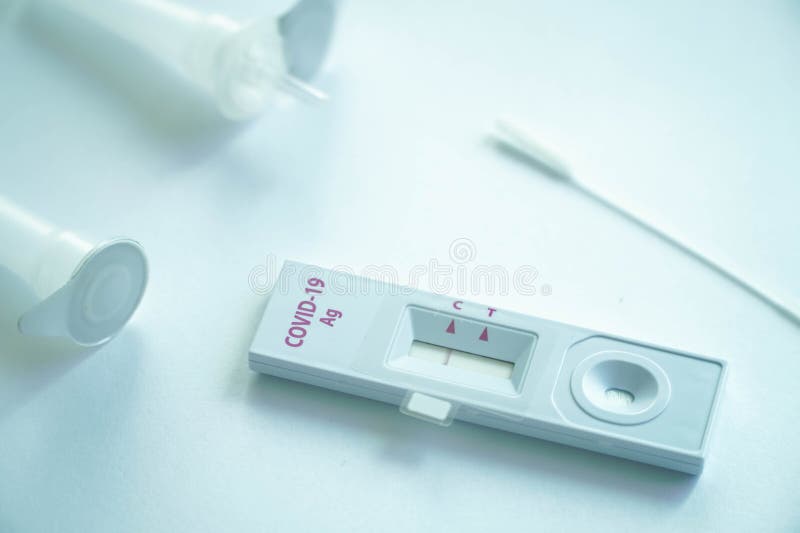 Negative Test Result Using Home Screening Machine for COVID-19 Stock ...