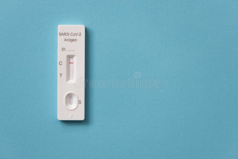 Negative Test Result by Using Rapid Test Device for COVID-19 Stock ...