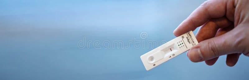 Negative Test Result by Using Rapid Test Device for COVID-19 Stock ...