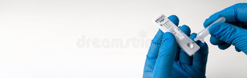 Negative Test Result by Using Rapid Test Device for COVID-19 Stock ...