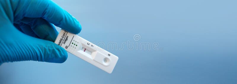 Negative Test Result by Using Rapid Test Device for COVID-19 Stock ...
