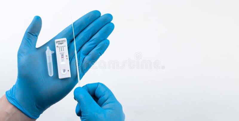 Negative Test Result by Using Rapid Test Device for COVID-19 Stock ...