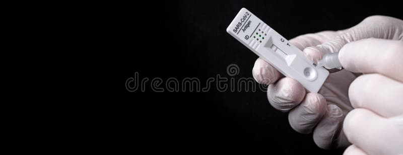 Negative Test Result by Using Rapid Test Device for COVID-19 Stock ...