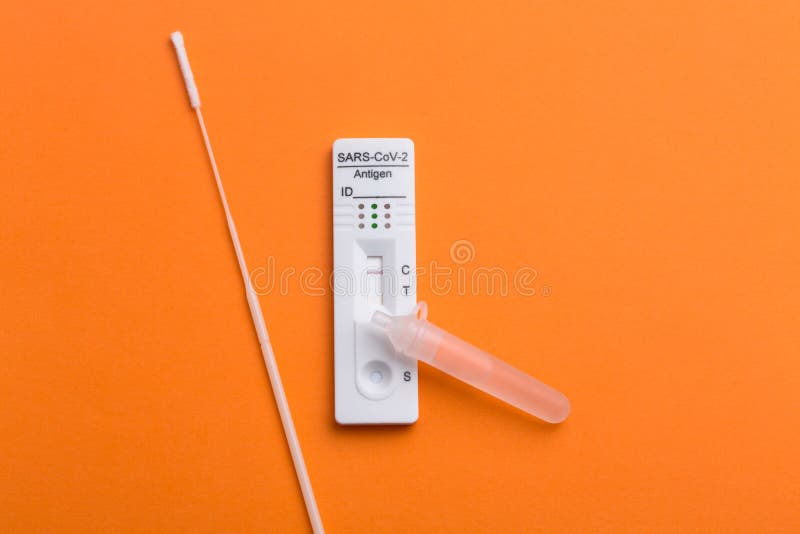 Negative Test Result by Using Rapid Test Device for COVID-19 Stock ...