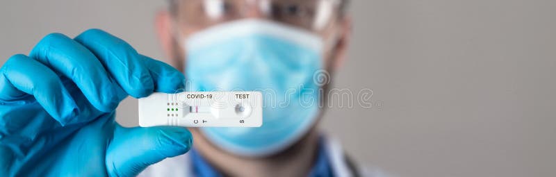 Negative Test Result by Using Rapid Test Device for COVID-19 Stock ...