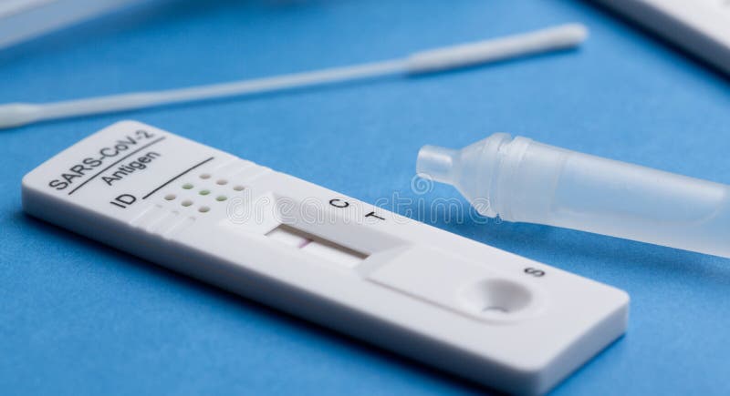 Negative Test Result by Using Rapid Test Device for COVID-19 Stock ...