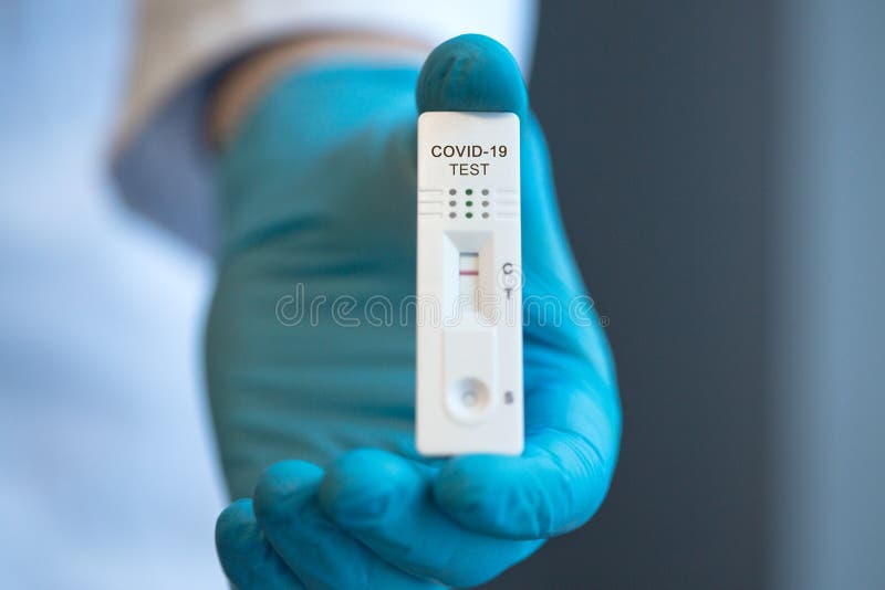 Negative Test Result by Using Rapid Test Device for COVID-19 Stock ...