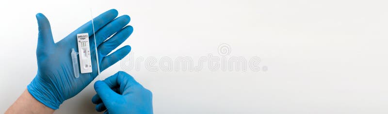 Negative Test Result by Using Rapid Test Device for COVID-19 Stock ...