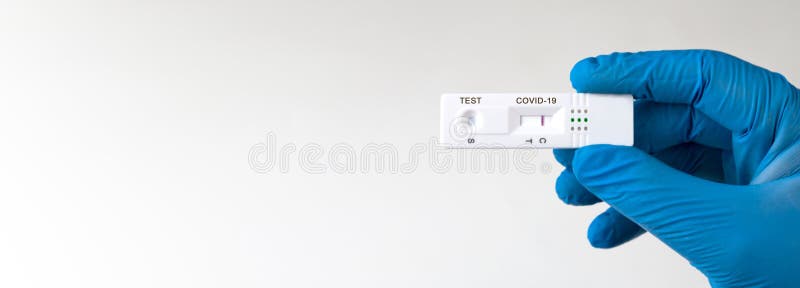 Negative Test Result by Using Rapid Test Device for COVID-19 Stock ...