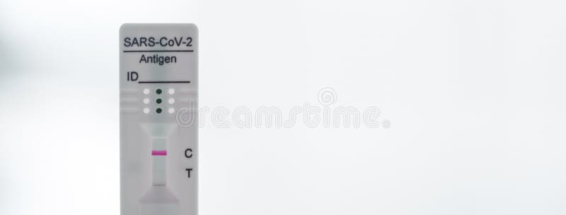 Negative Test Result by Using Rapid Test Device for COVID-19 Stock ...