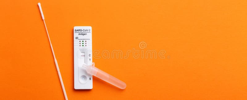 Negative Test Result by Using Rapid Test Device for COVID-19 Stock ...