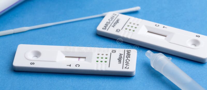 Negative Test Result by Using Rapid Test Device for COVID-19 Stock ...