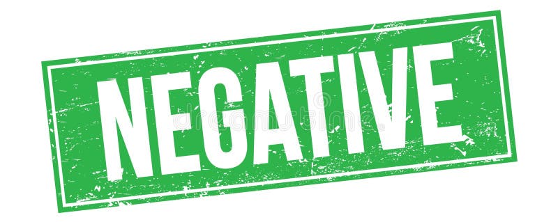 NEGATIVE Text on Yellow-black Round Stamp Sign Stock Illustration ...